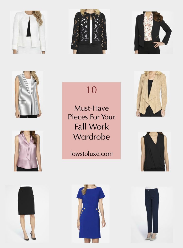 10 Pieces You Need In Your Work Wardrobe | Lows to Luxe